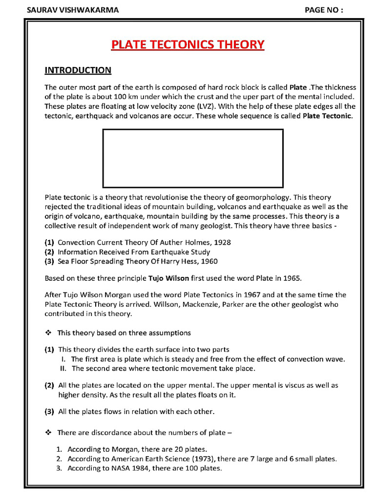 Plate Tectonics | PDF