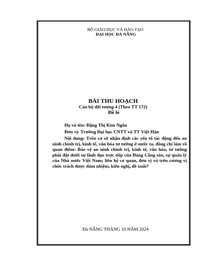 BÌA Bài Thu Ho CH | PDF