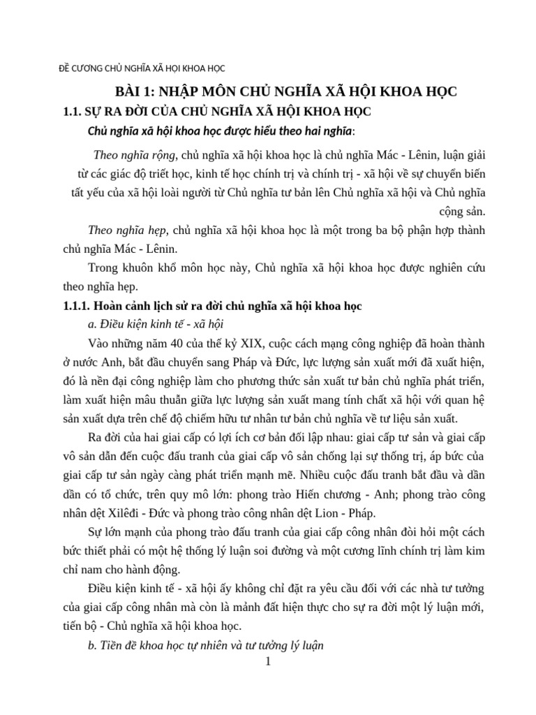 T NG H P Bài Gi NG CNXHKH 14.11. 2024 | PDF