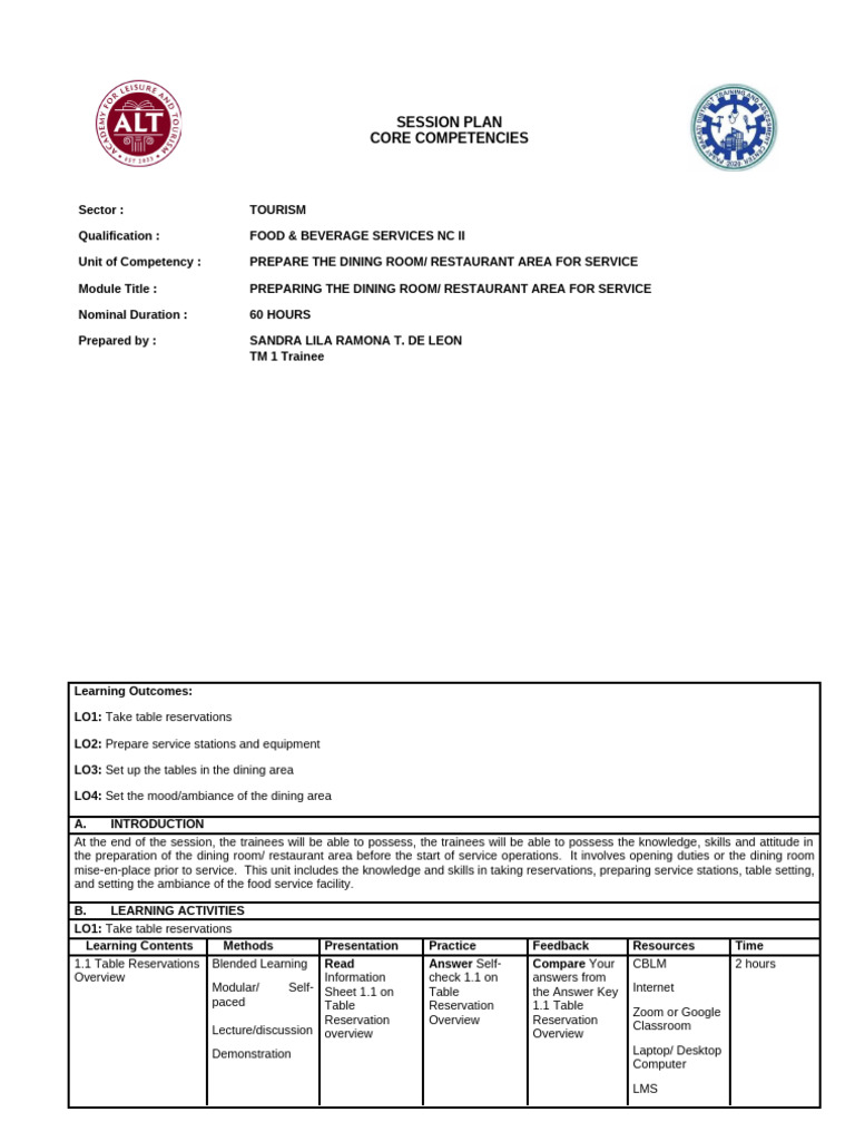 Session Plan - 2024 - Revised 4 | PDF | Desktop Computer | Laptop