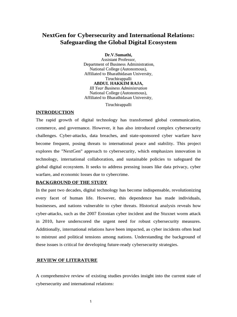 National Confrence Paper | PDF | Computer Security | Security