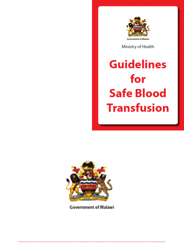 guidelines-for-safe-blood-transfusion | PDF | Blood Donation | Blood ...