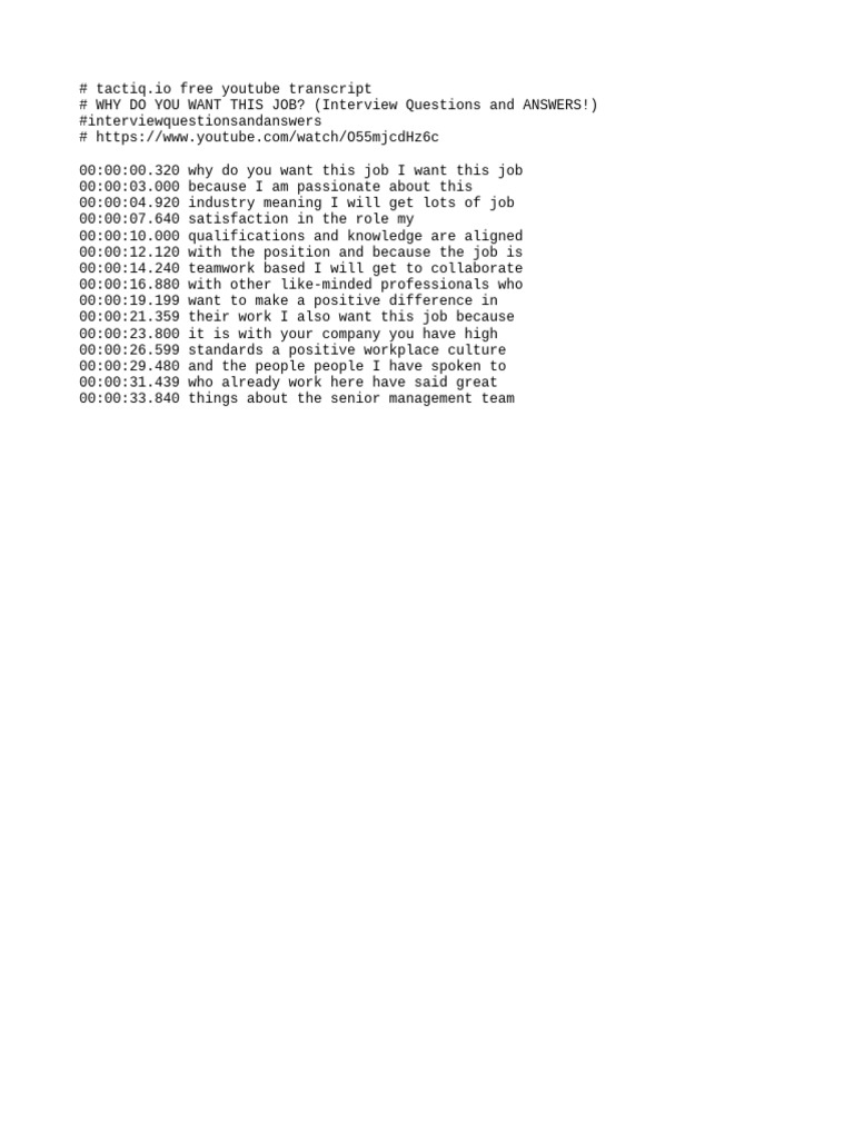 Tactiq Free Transcript O55mjcdHz6c | PDF