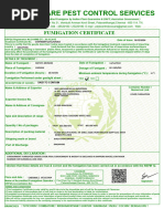 11.fumigation Certificate Example | PDF | Materials