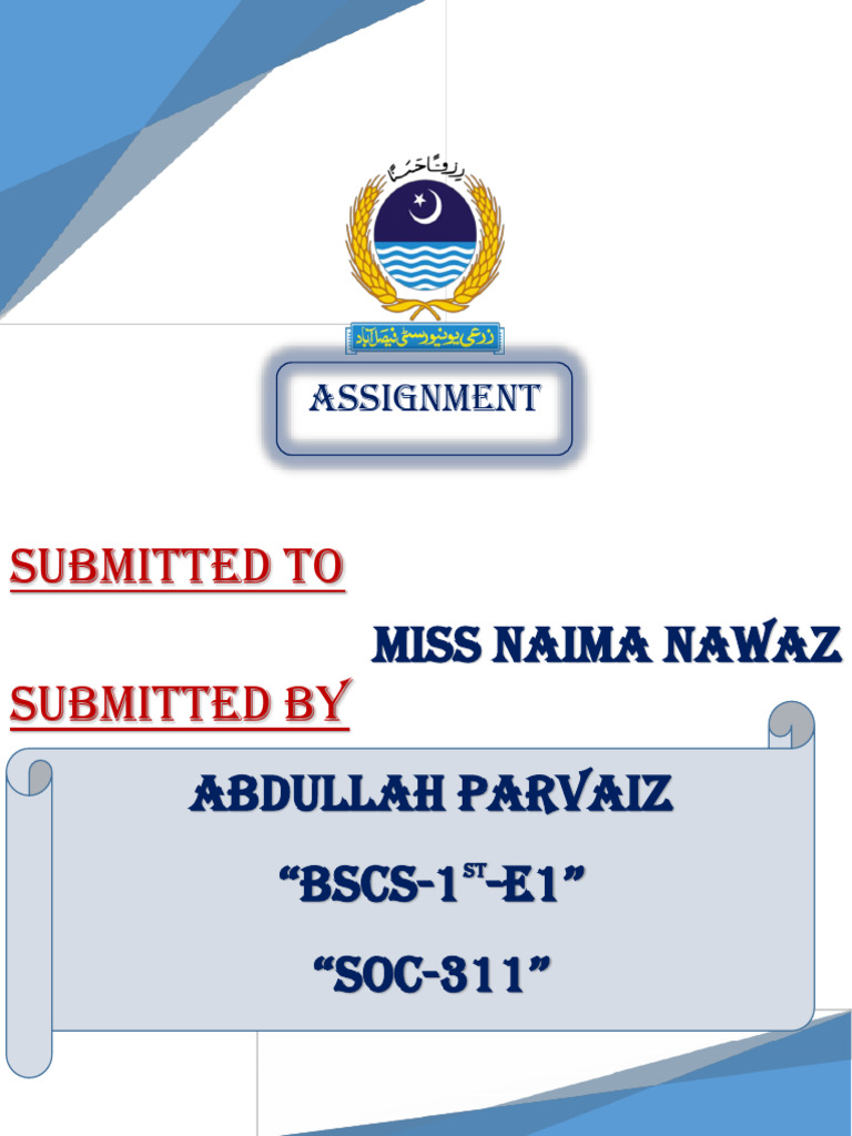 Assignment Submission by Abdullah Parvaiz | PDF