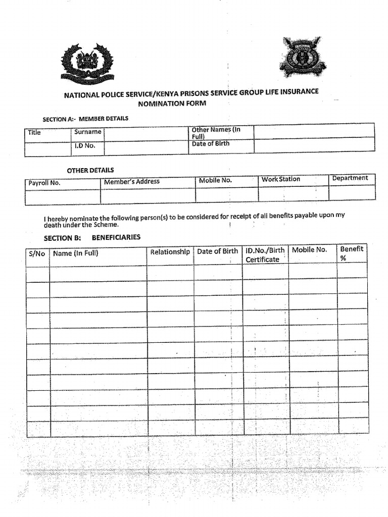POLICE FORM | PDF