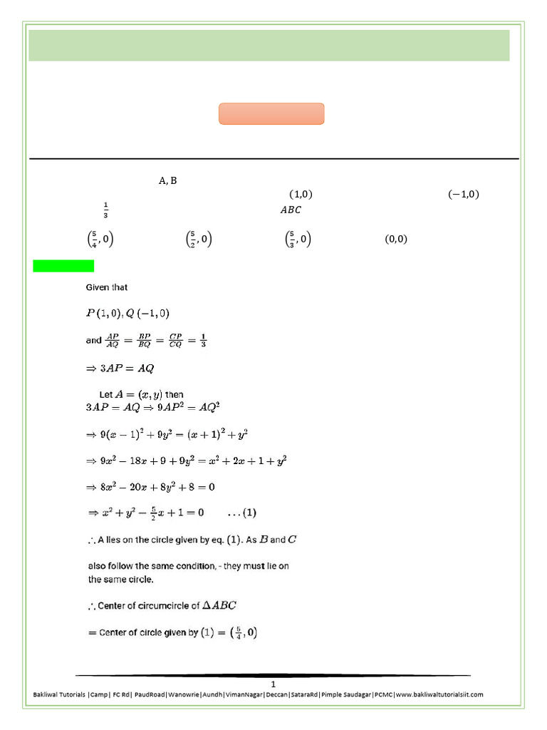 C25 BTTS-09 (Mains) Math Paper-2 | PDF | Ellipse | Elementary Mathematics