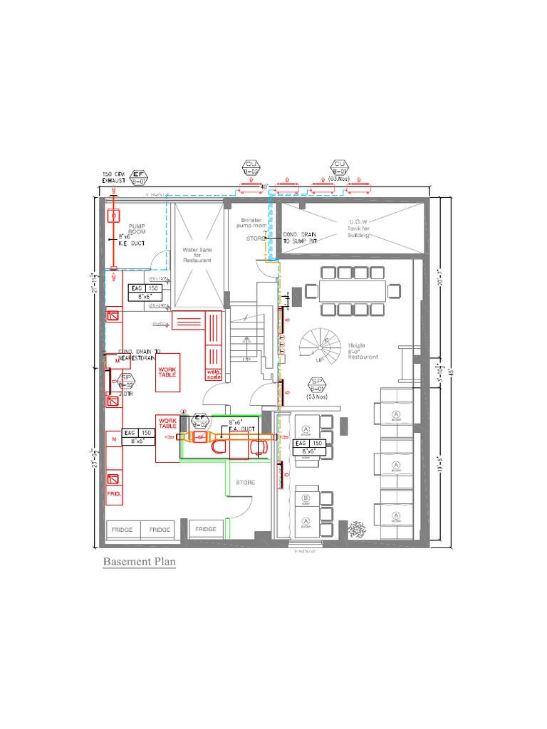 M01 - HVAC Layout ForBasement | PDF