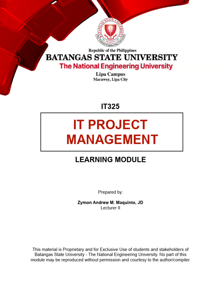 IT325 - Module 2 LM IT Project Lifecycle | PDF | Software Development Process | Project Management