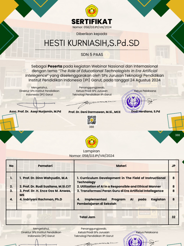 Hesti Kurniasih, S.PD - SD | PDF