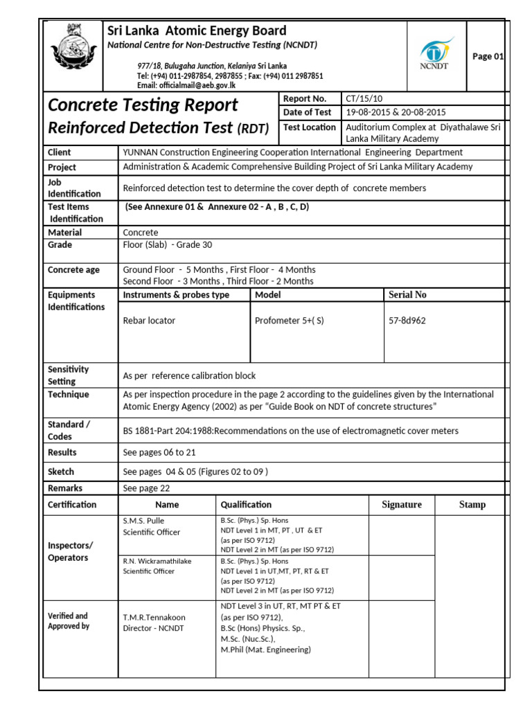 Diyatalawa Cover Meter Test | PDF | Electromagnetism | Electrical ...
