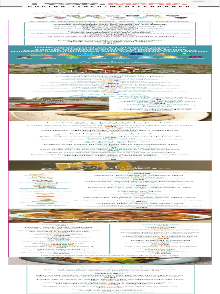 Carta Pastamanía | PDF