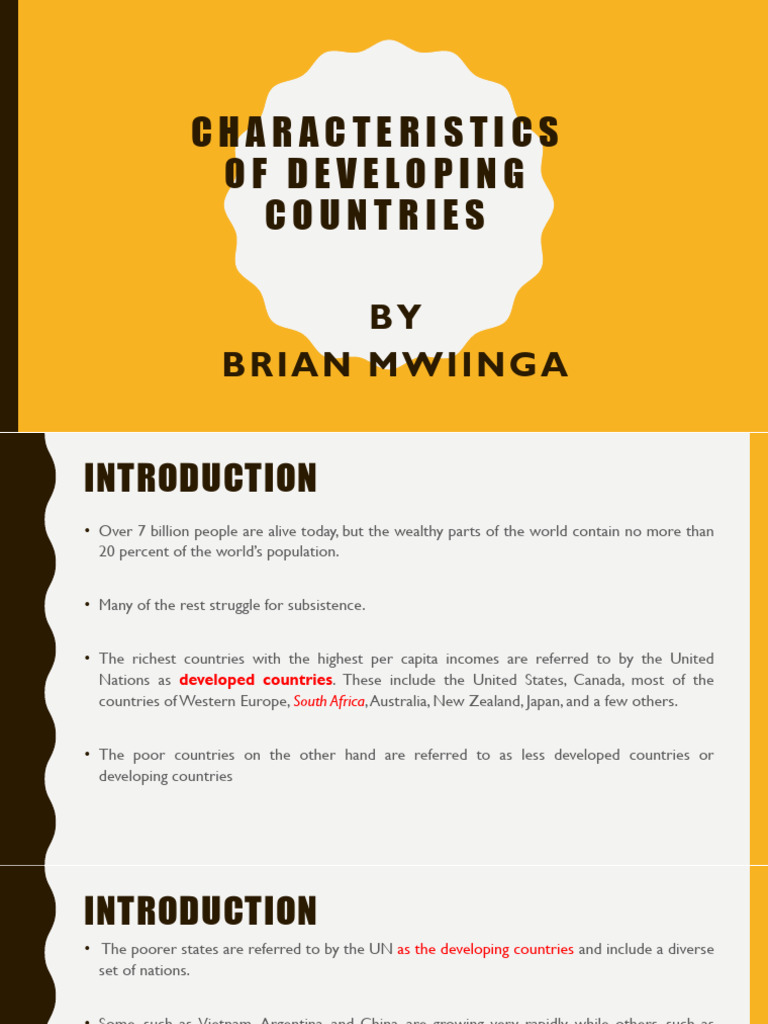 Developing Country2 1 | PDF | Developing Country | Poverty