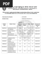 VTU Result Sem 1 | PDF