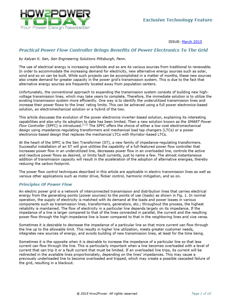 H2PToday1503 Design Sen | PDF | Electric Power Transmission | Ac Power