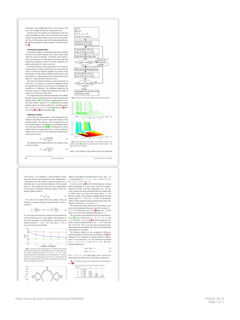 View of Bisection Method in Higher Dimensions and The Efficiency Number ...