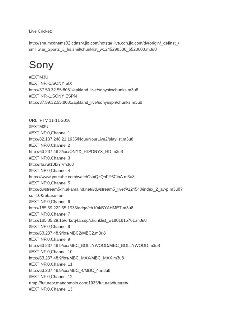 Vlc Live Tv | PDF | Digital Audio | Metadata