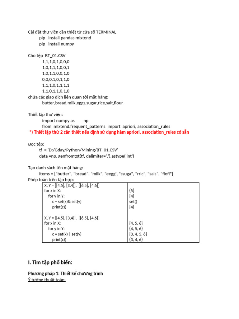 TH01. Tập Mục Phổ Biến | PDF