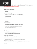 Sample Flow Program Fiesta | PDF