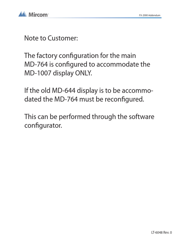 LT-6048_FX-2000_Addendum | PDF