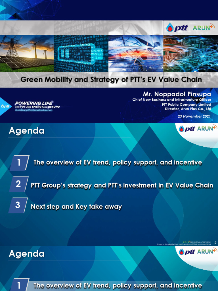 PTT's EV Strategy and Thailand's Role | PDF | Electric Vehicle ...