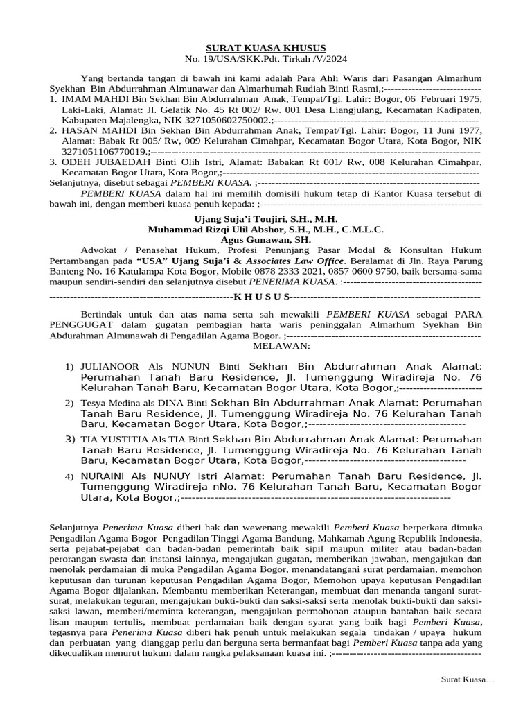 SK AHLI WARIS SEKH HANA | PDF