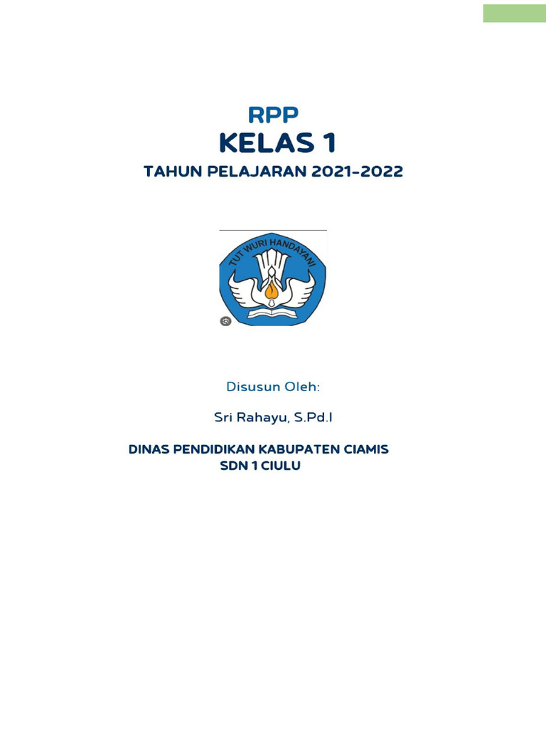 2021 RPP DARING KELAS 1 | PDF
