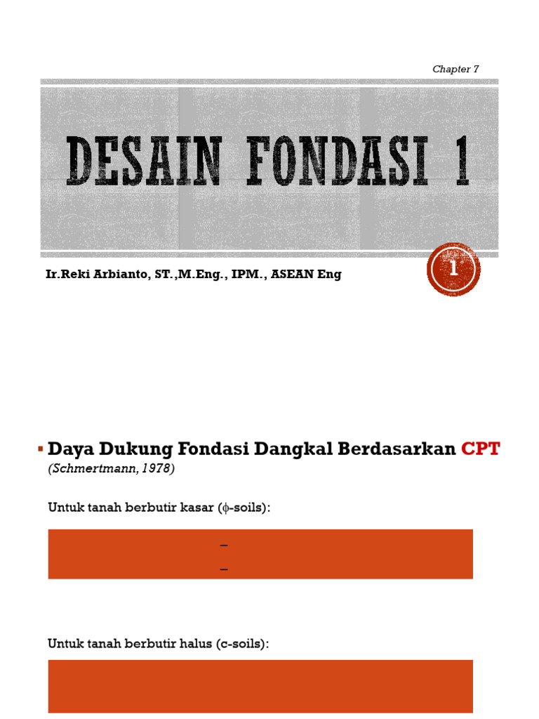 KD Pondasi Dangkal Dari Data Lapangan | PDF