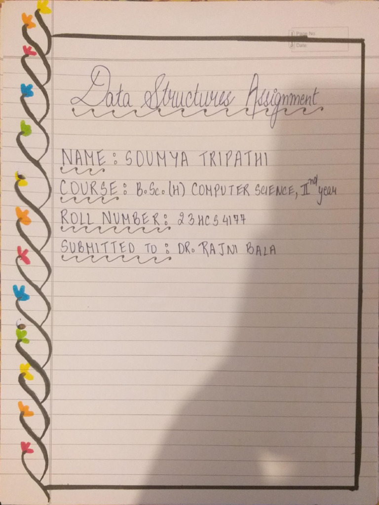 Data Structures Assignment Soumya Tripathi 23HCS4177 | PDF