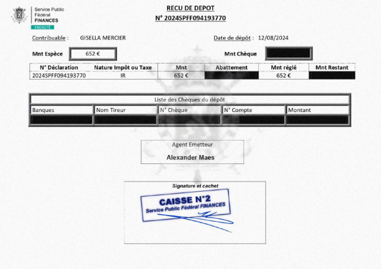 RECU DE DEPOT - Page-0001 | PDF