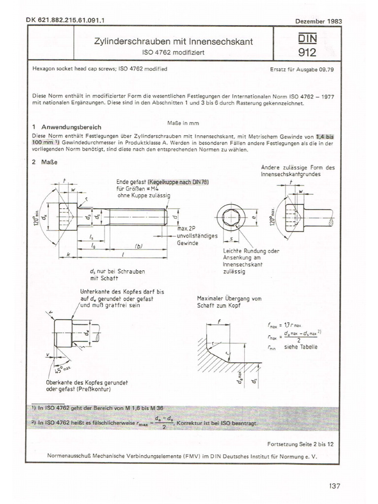DIN 912 | PDF
