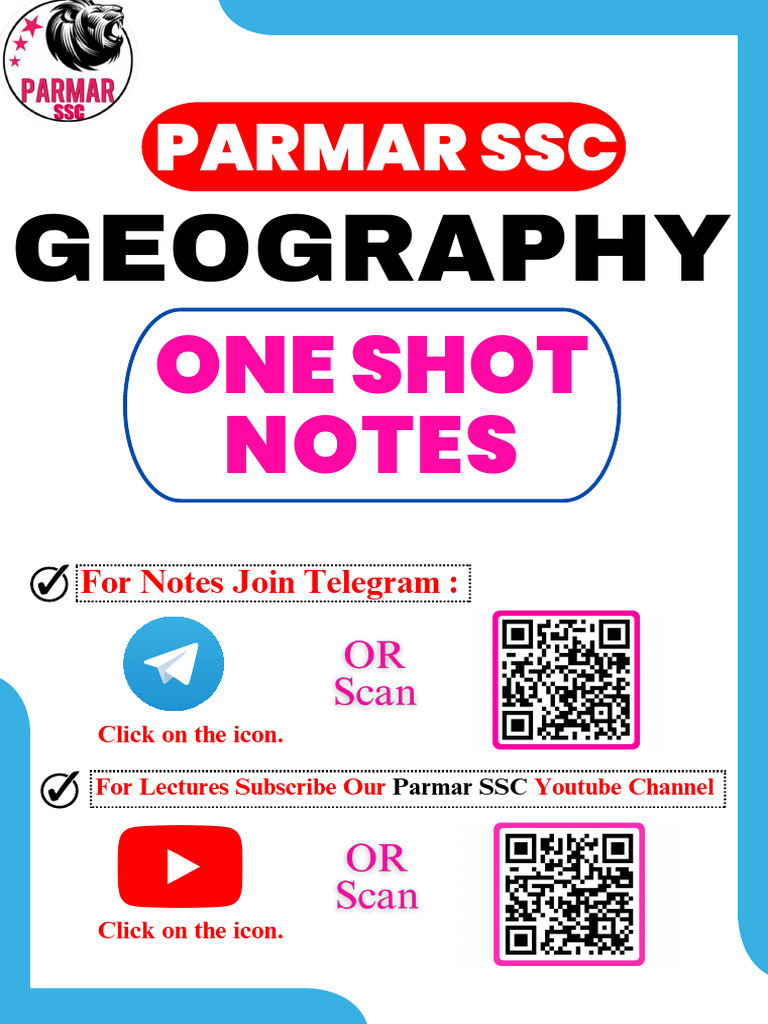 SSC Exam Prep: Geography Notes | PDF