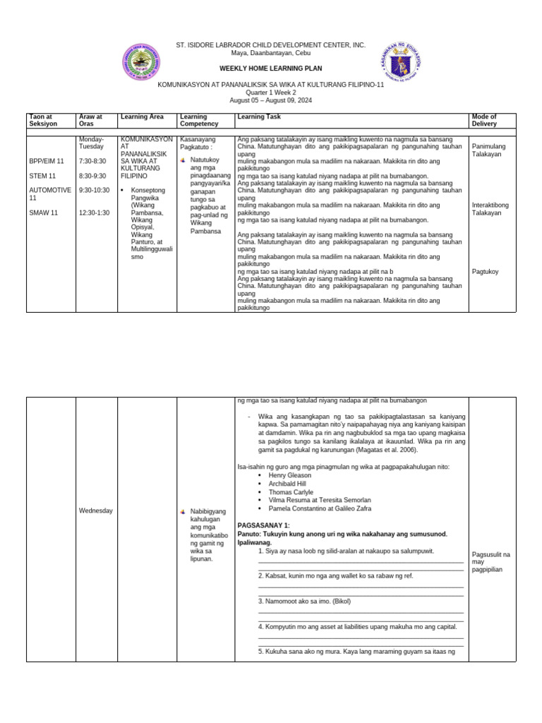 KomPan-Q1-Week 2 | PDF