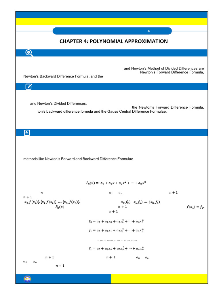 Math 311 Fm-Aa-CIA-15 Mod 4 | PDF | Finite Difference | Interpolation