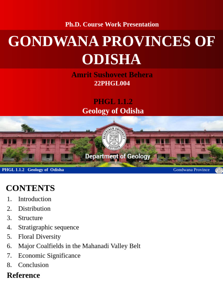 Gondwana Province - Amrit Sushoveet Behera | PDF | Shale | Geological Formation