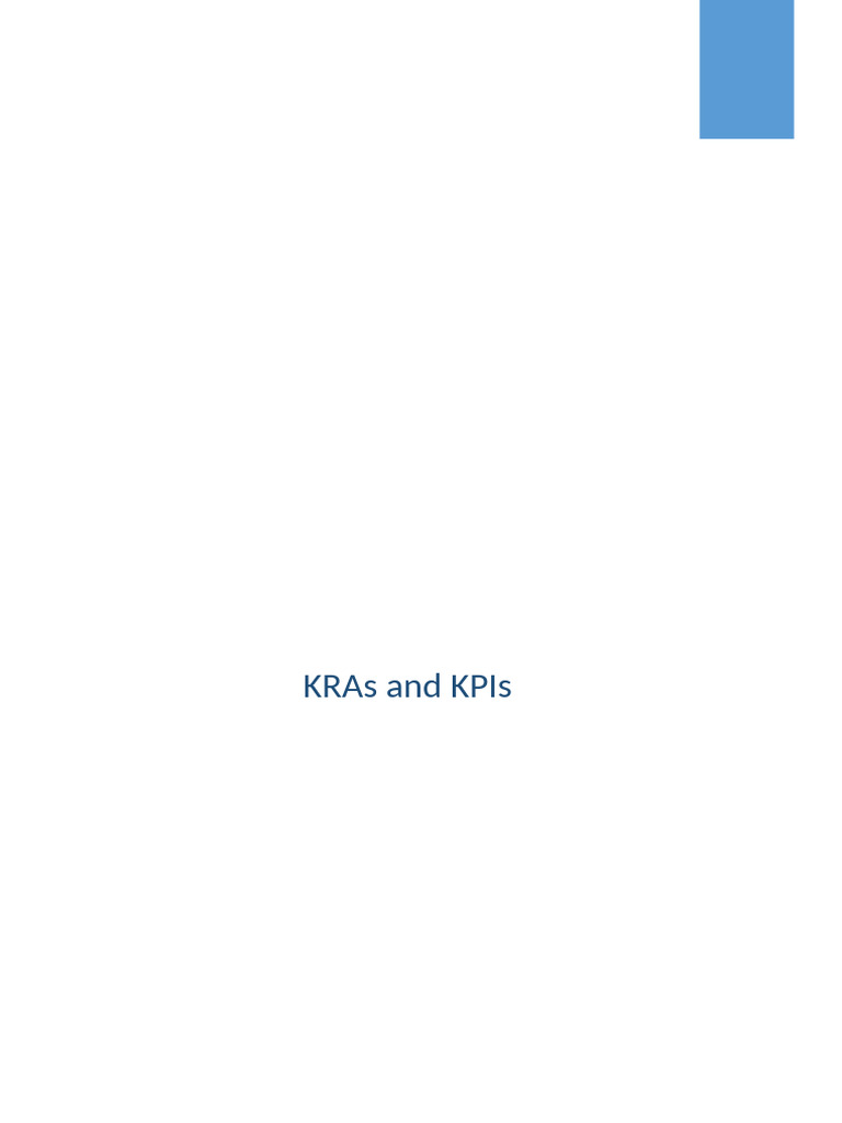 KRA KPI AREA Sales Manager | PDF | Retail | Sales KRA KPI AREA Sales Manager | PDF | Retail | Sales