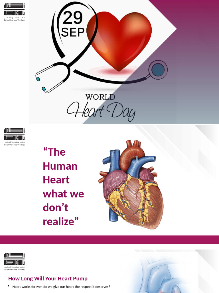 World Heart Day Presentation Updated | PDF | Heart | Myocardial Infarction