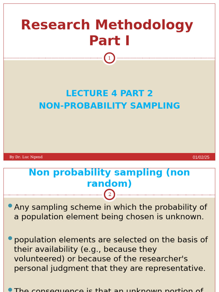 Lecture_4 PART_2_-_Sampling | PDF | Sampling (Statistics) | Sample Size Determination