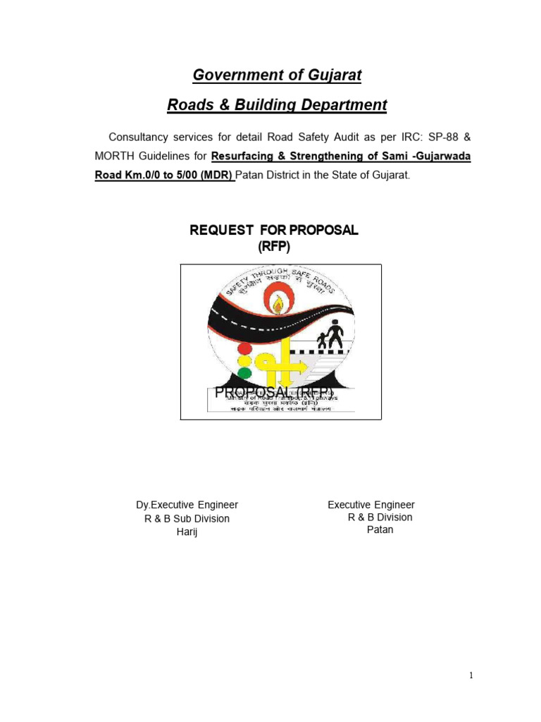 140879-RFP - FOR - ROAD - SAFETY - AUDIT - Sami - Gujarwada Road | PDF | Insurance | Request For ...