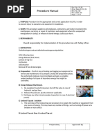 Hazardous Energy Control Procedure: Lockout/Tagout Sheet | PDF | Safety