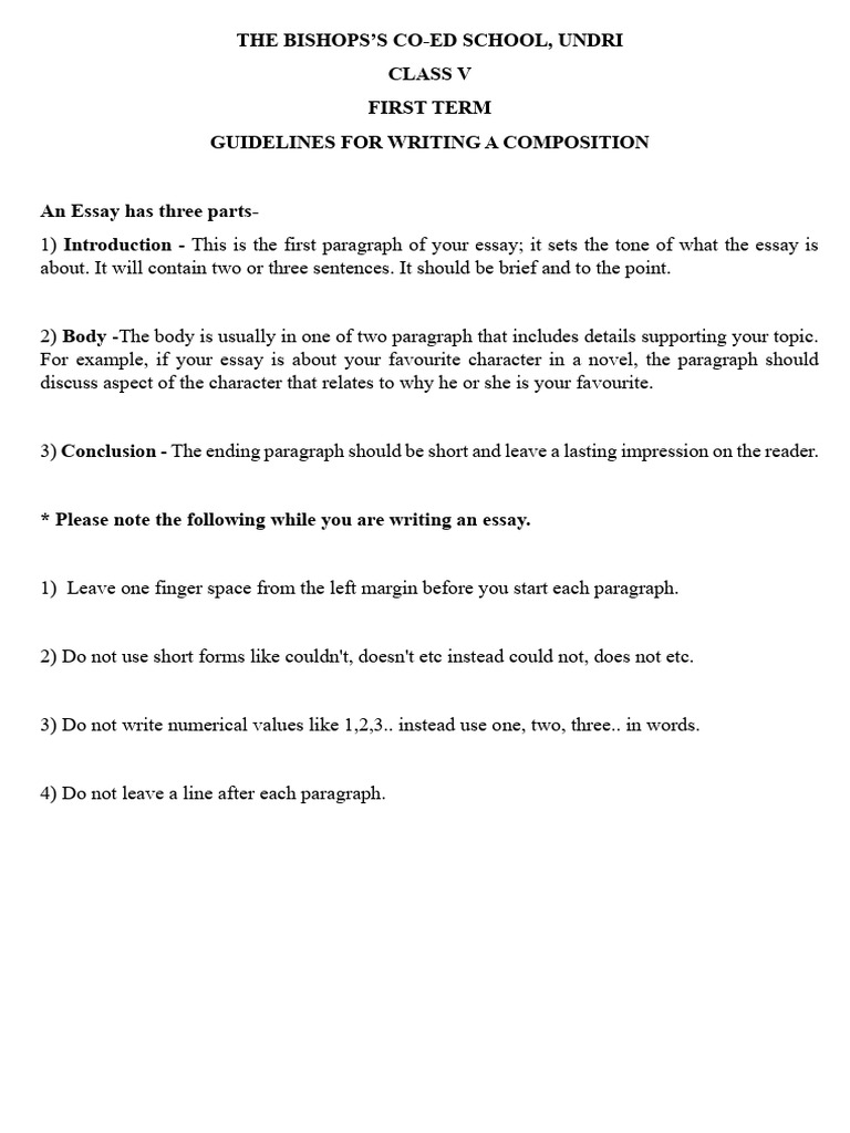 24062024022608guidelines For Writing A Composition | PDF