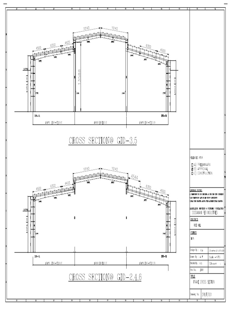 Rm-Main Frame Cross Section | PDF