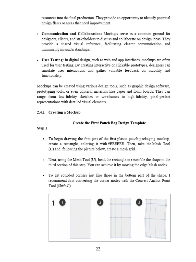 Creating A Pouch Mockup - NSDA Graphic Design Level 3 CBLM | PDF ...