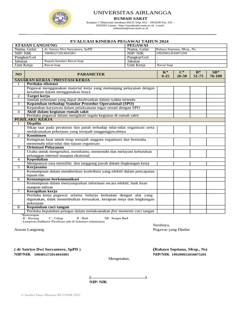 Surat Permohonan Pengisian Form Evaluasi Desember 2024-4 (1) | PDF