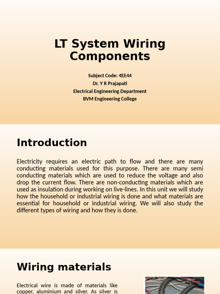 LT SYstem Wiring Components | PDF | Electrical Wiring | Fuse (Electrical)