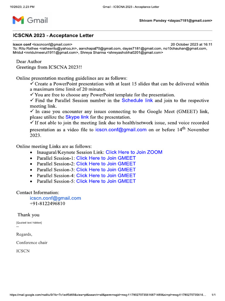 Proof of Communication | PDF