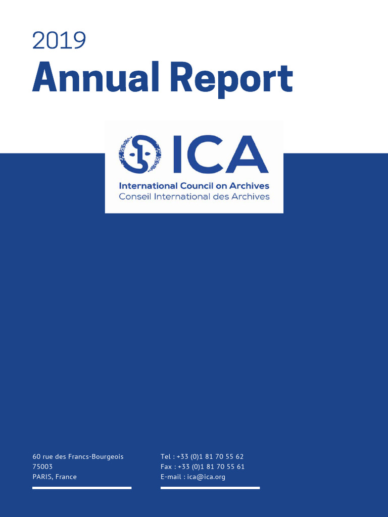 ICA Annual Report 2019 Overview | PDF | Archivist | Botswana