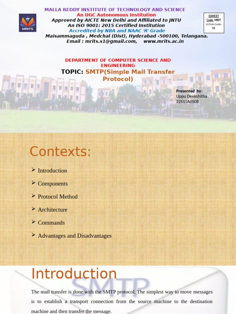 SMTP(508)CN | PDF | Telecommunications | Computer Science