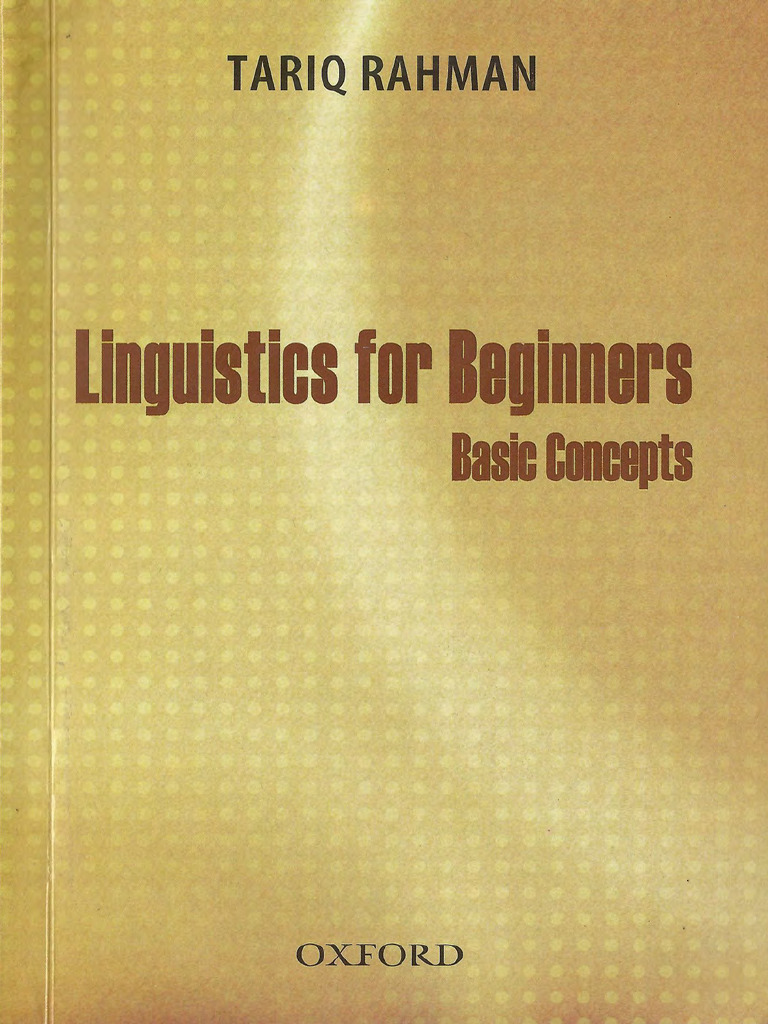 Vdocuments.mx Tariq Rahman Linguistics for Beginners Basic Concepts ...