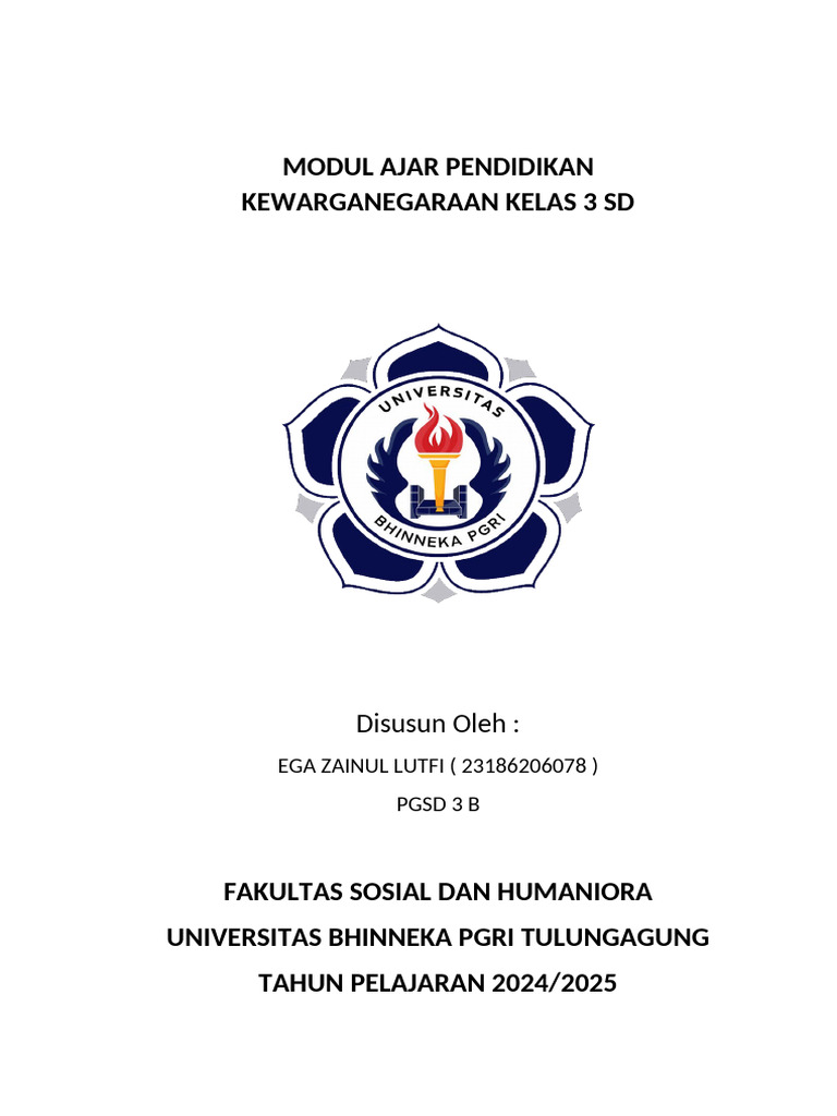 Modul Ajar EGA | PDF